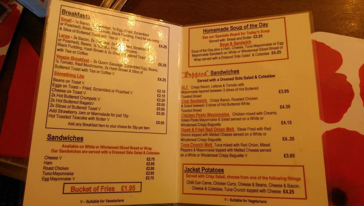 Menu at The Woodlands pub & bar, Warrington, 53 Highfield Ave