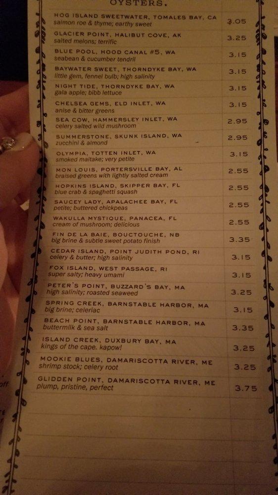 Menu at Kimball House pub & bar, Decatur