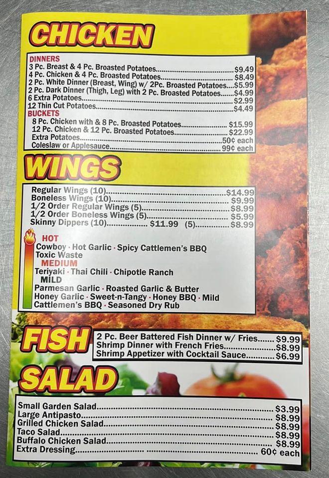 Menu at Expresso Pizza pizzeria, East Canton