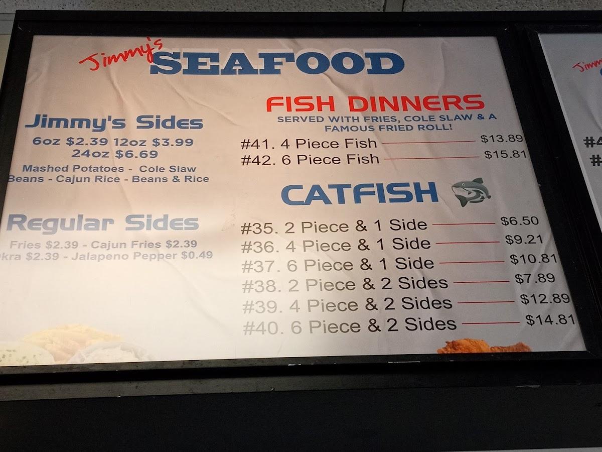 Menu at Jimmy's Chicken restaurant, Arcadia