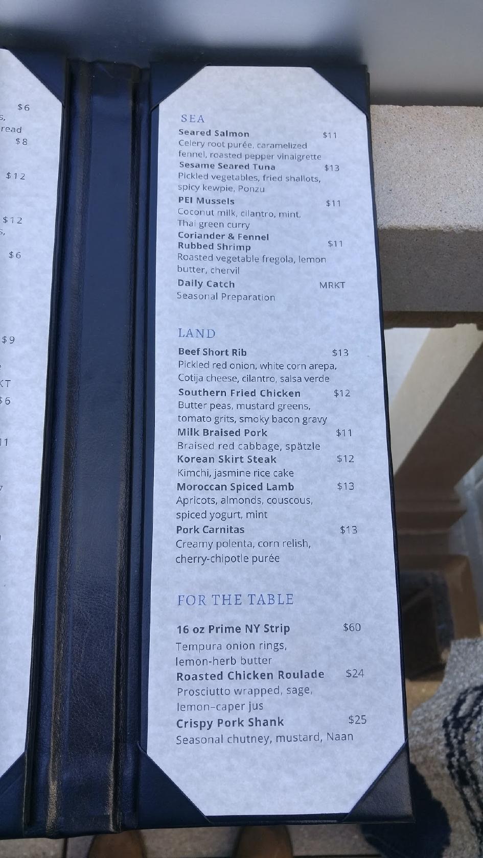 Menu at Level 10 pub & bar, Spartanburg