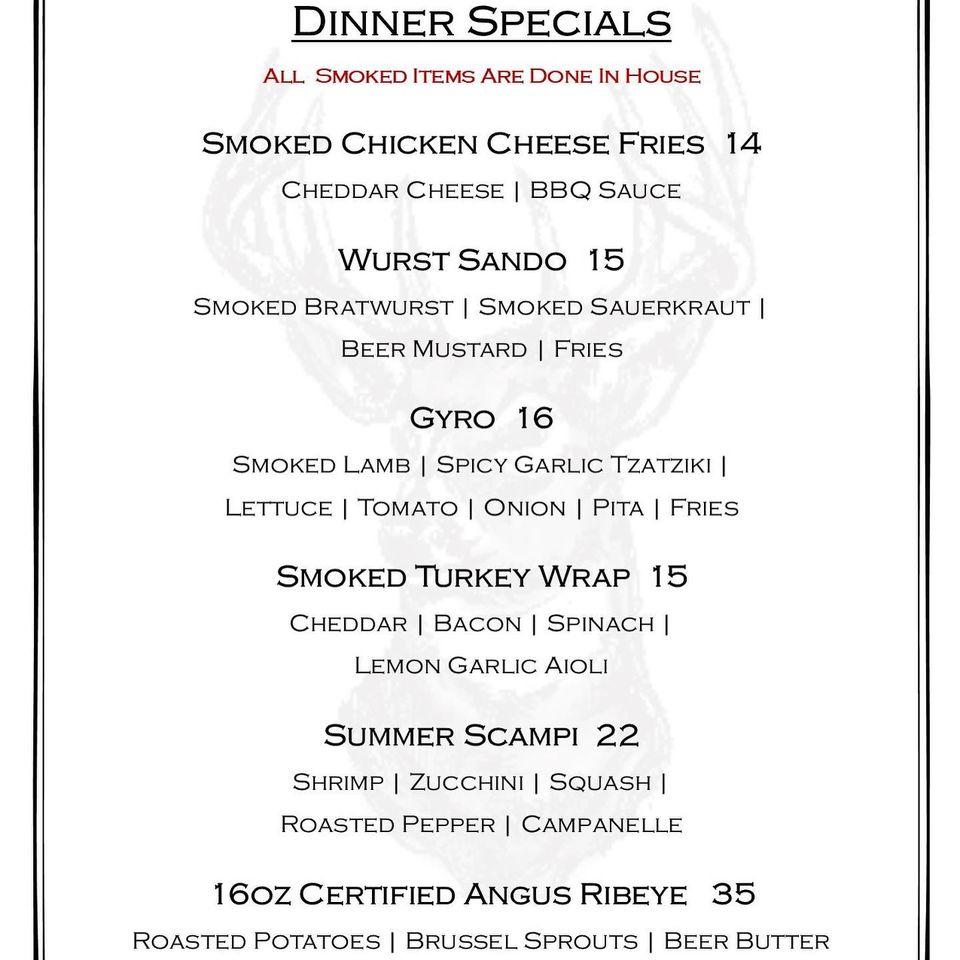 Menu at Buck Hill Brewery & Restaurant, Blairstown