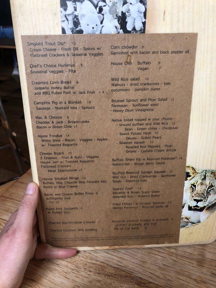Menu at Forest Room 5 pub & bar, Denver