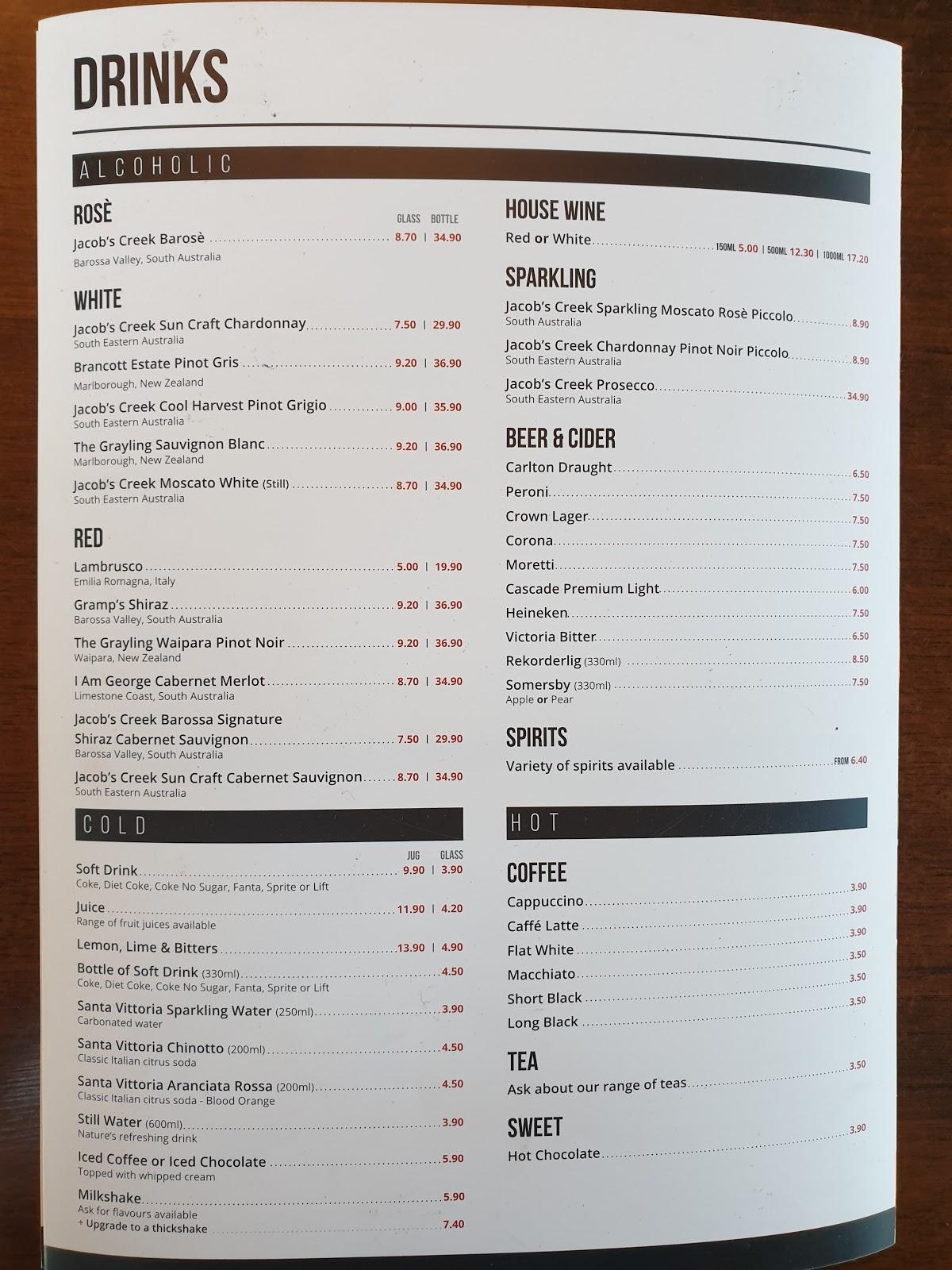 Menu at La Sapori Berwick restaurant, Narre Warren, 2 Verdun Dr