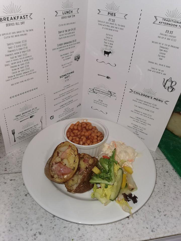 Menu at Emmas Coffee House At The Museum, Leyland