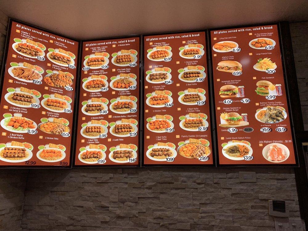 Menu at Main Bakhtar Halal Kabab restaurant, Hicksville