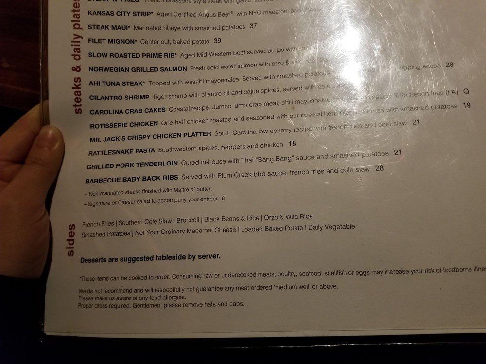 Menu at J. Alexander's Restaurant (Overland Park Grill), Overland Park