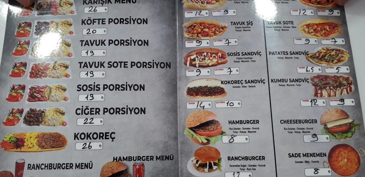 Menu at Çıtır Patso Burger, Yalova