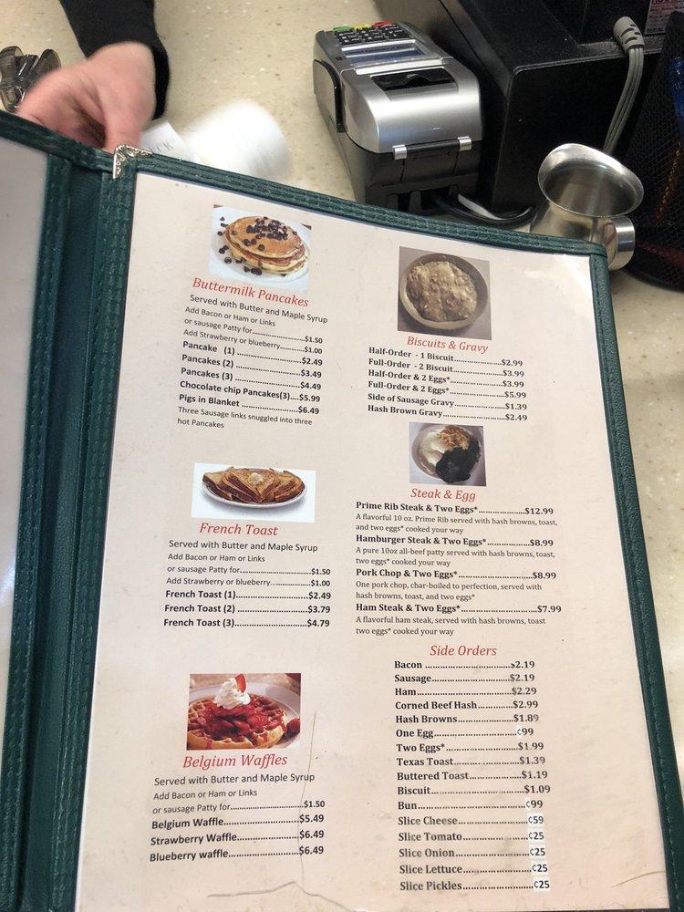 Menu at Edinburgh Diner restaurant, Edinburgh