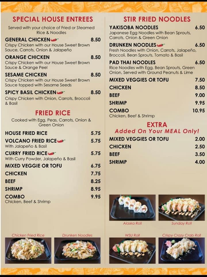 Menu at Hibachi Boy restaurant, Derby, N Rock Rd
