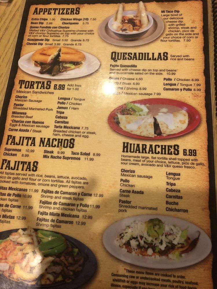 Menu at Mi Taco Mexican Taqueria - Austell Rd restaurant, Marietta
