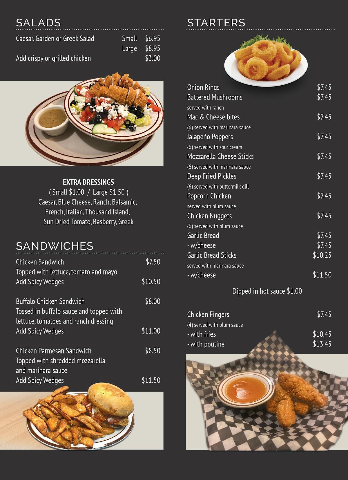 Menu at Village Pizza & Wings restaurant, Ohsweken