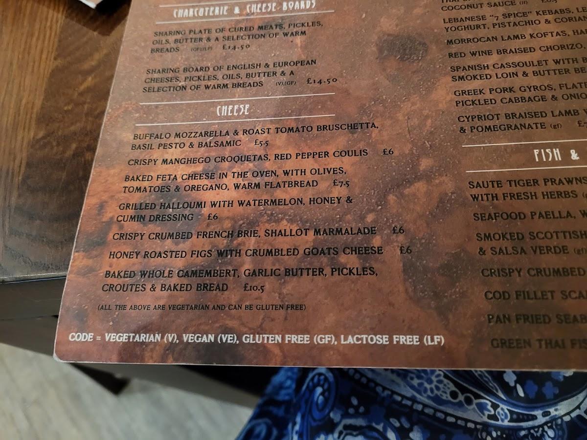 Menu at The Old Bank - Bar & Restaurant, Cross Hills