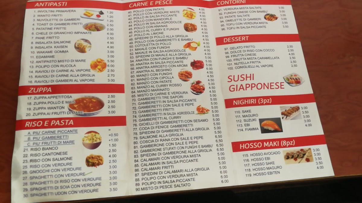 Menu at Rosticceria Cinese China Town restaurant, Vercelli