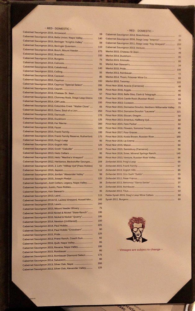 Menu at Ken Stewart's Grille steakhouse, Akron