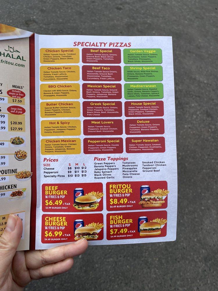 Carta del restaurante 777 Pizza & Fritou Fried Chicken, Surrey
