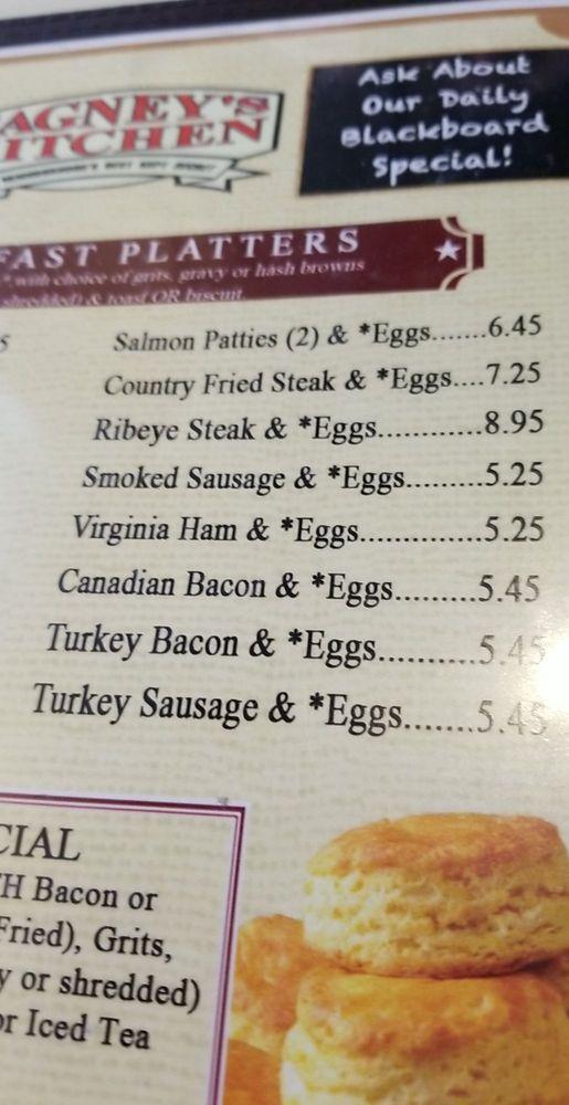 Menu at Cagney's Kitchen - Wallburg BBQ, Wallburg, Gumtree Rd