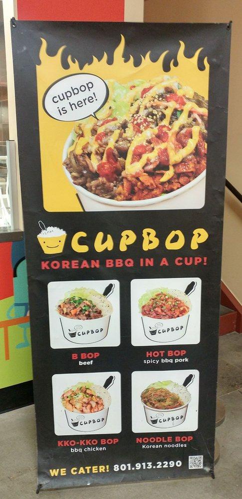 Menu at Cupbop Korean BBQ, Rexburg