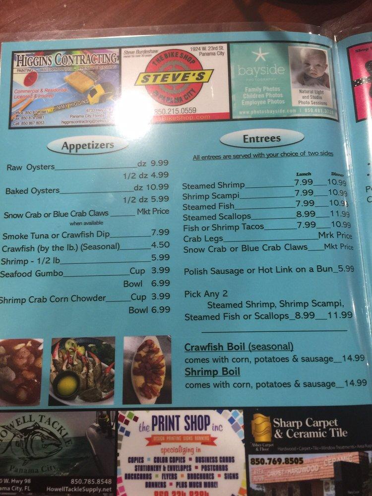 Menu at Simply Seafood Market & Oyster Bar, Lynn Haven