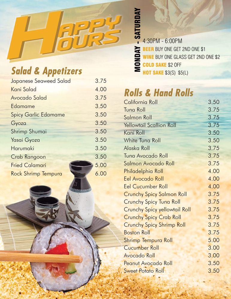 Menu at Umi Sushi restaurant, Middleburg Heights