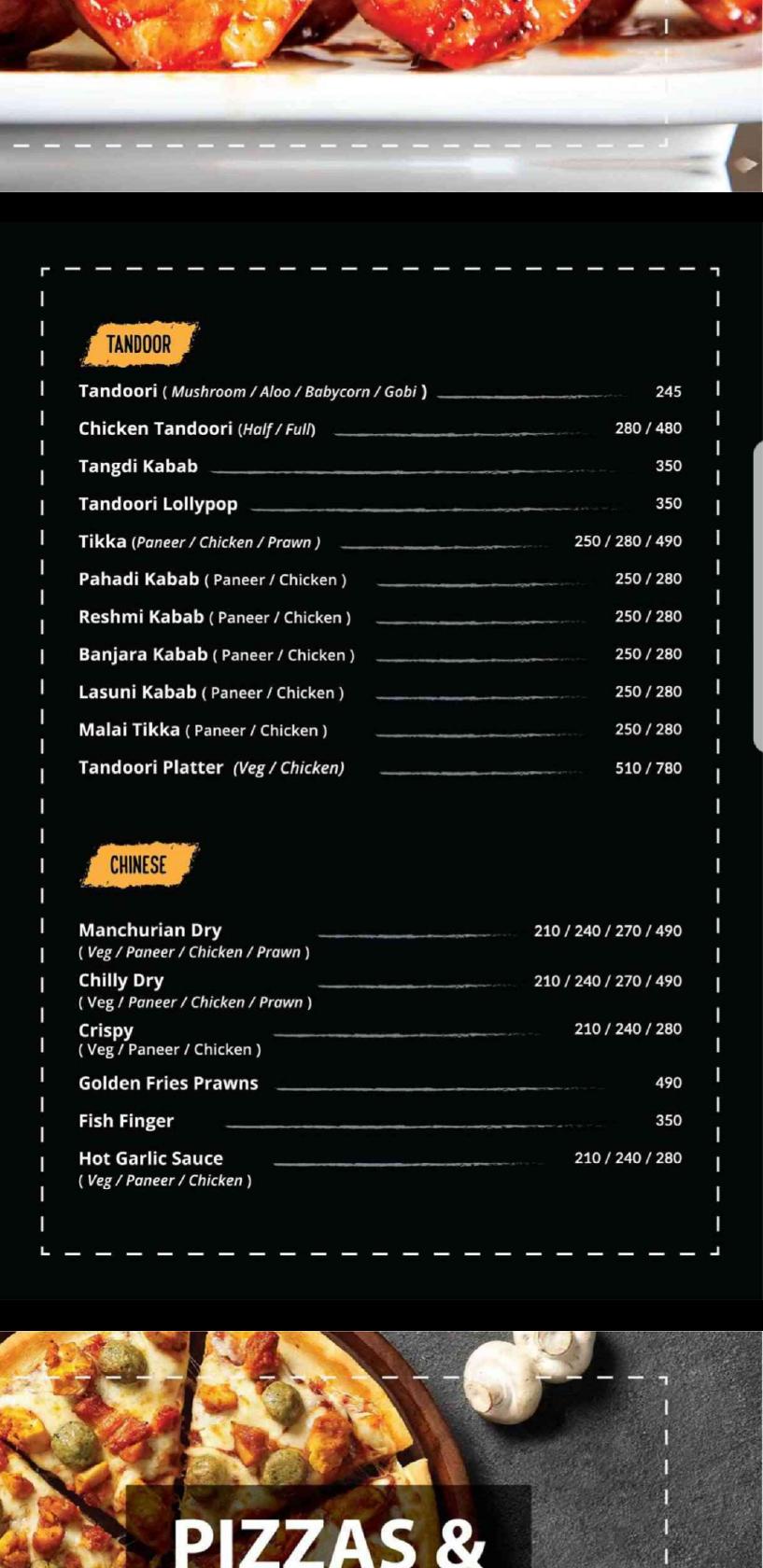 Menu at Hotel D-ADDA, Badlapur