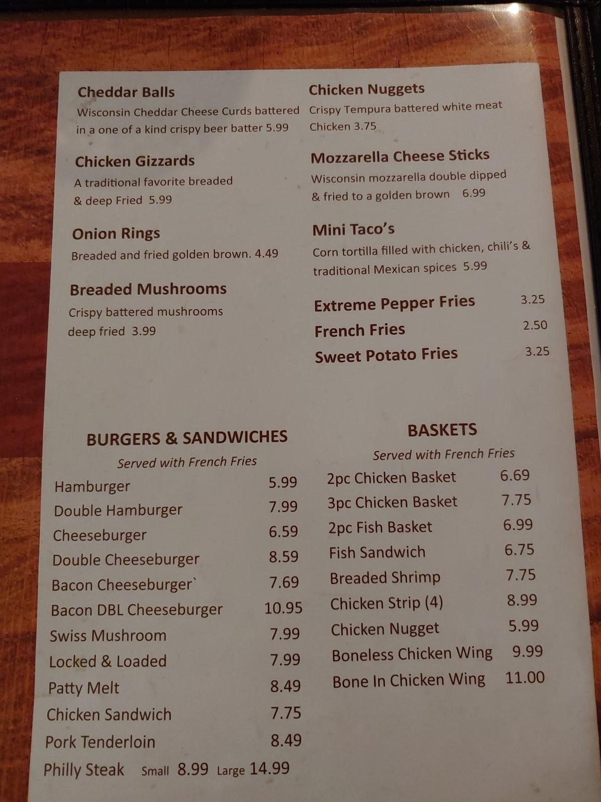 Menu at DeNiles Family Restaurant, Genoa