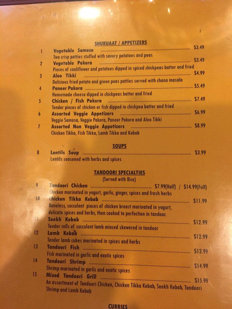 Menu at Curry Corner restaurant, Lacey, Martin Way E Ste 2