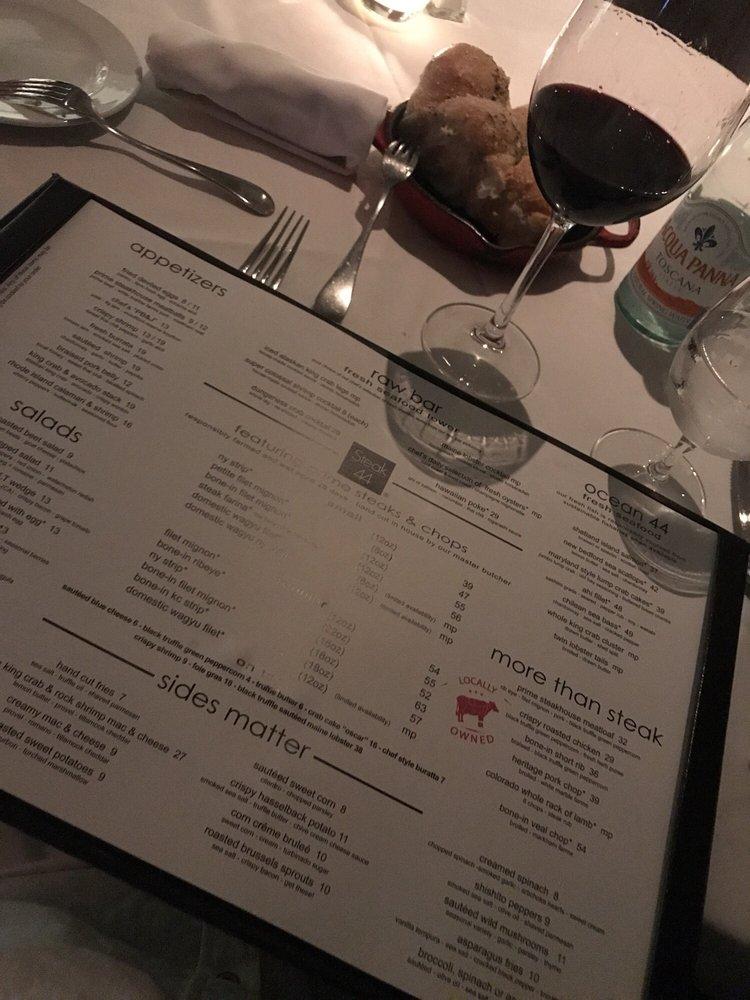 Menu at Steak 44 pub & bar, Phoenix