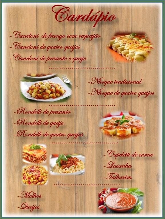 Menu at Tia Maria - Massas Especiais, São Sebastião