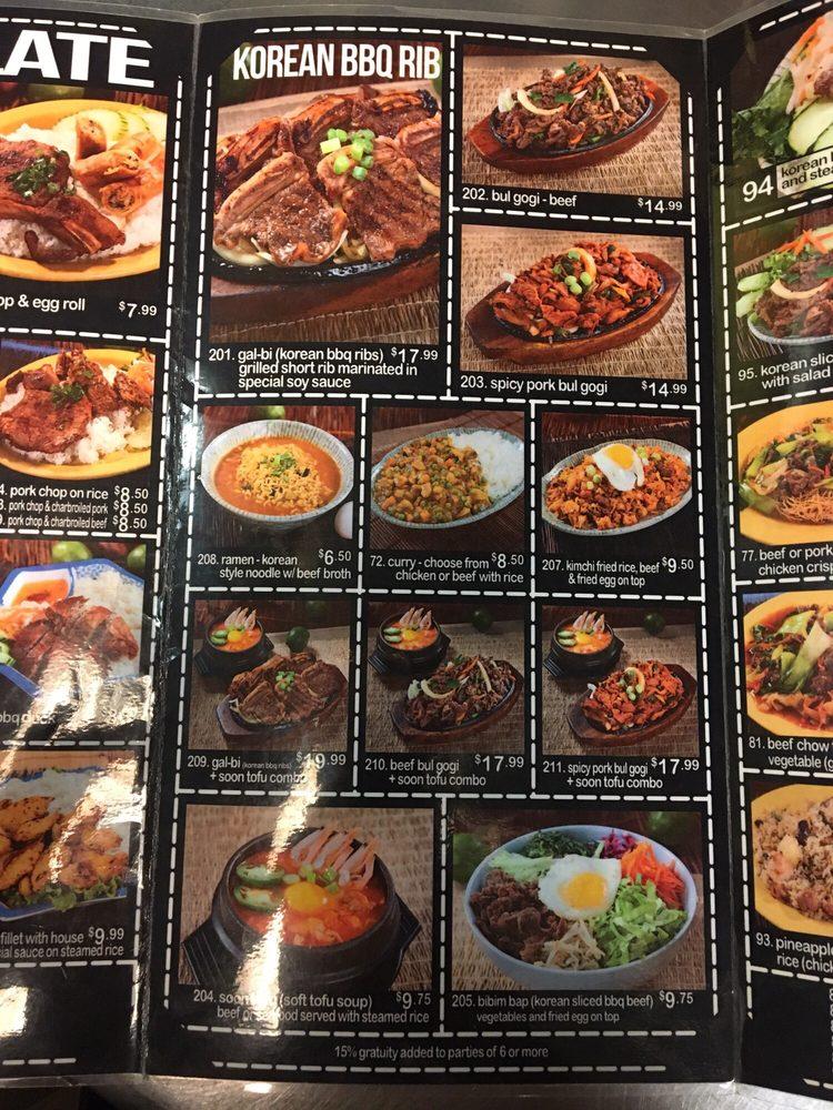 Carta del restaurante Kaiju Noodle House, Azusa