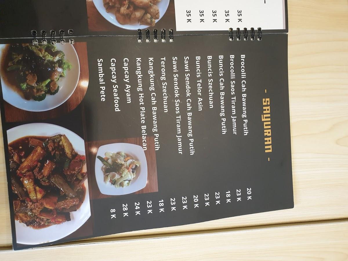 Menu at de AROMA RESTO restaurant, Boyolali