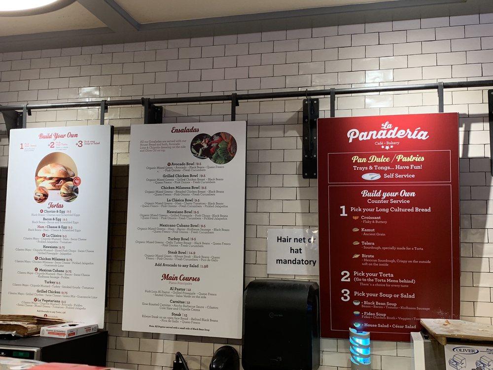 Menu at La Panadería Bakery Café, San Antonio, Broadway