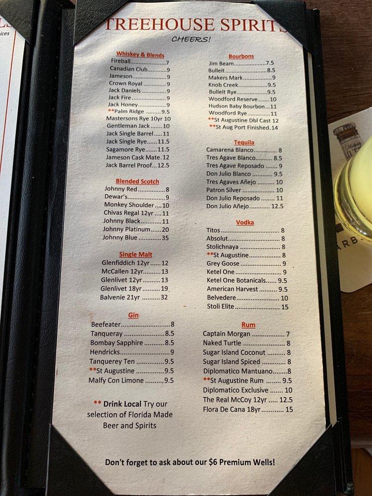 Menu at Norwood's Restaurant & Treehouse Bar, New Smyrna Beach, 400 2nd ...