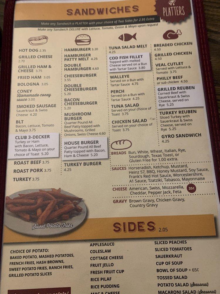 Menu at Mansfield Family Restaurant- Southside, Mansfield, 948 S Main St