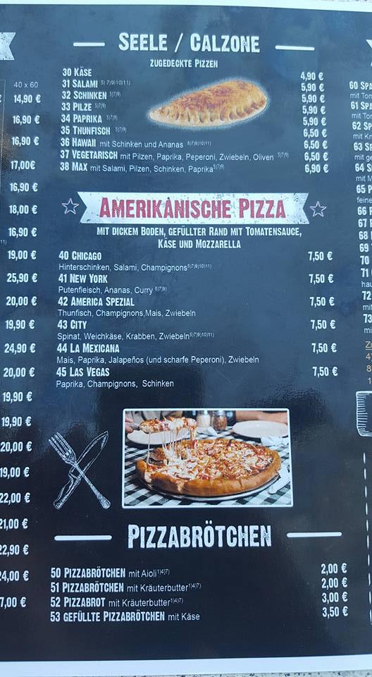 Carta de Pizza Max's Wesseling, Wesseling