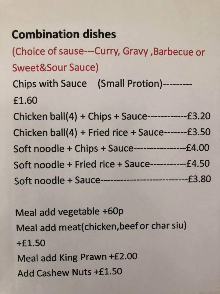 Menu at Royal Chef fast food, Stockton-on-Tees, 22 Glenfield Rd