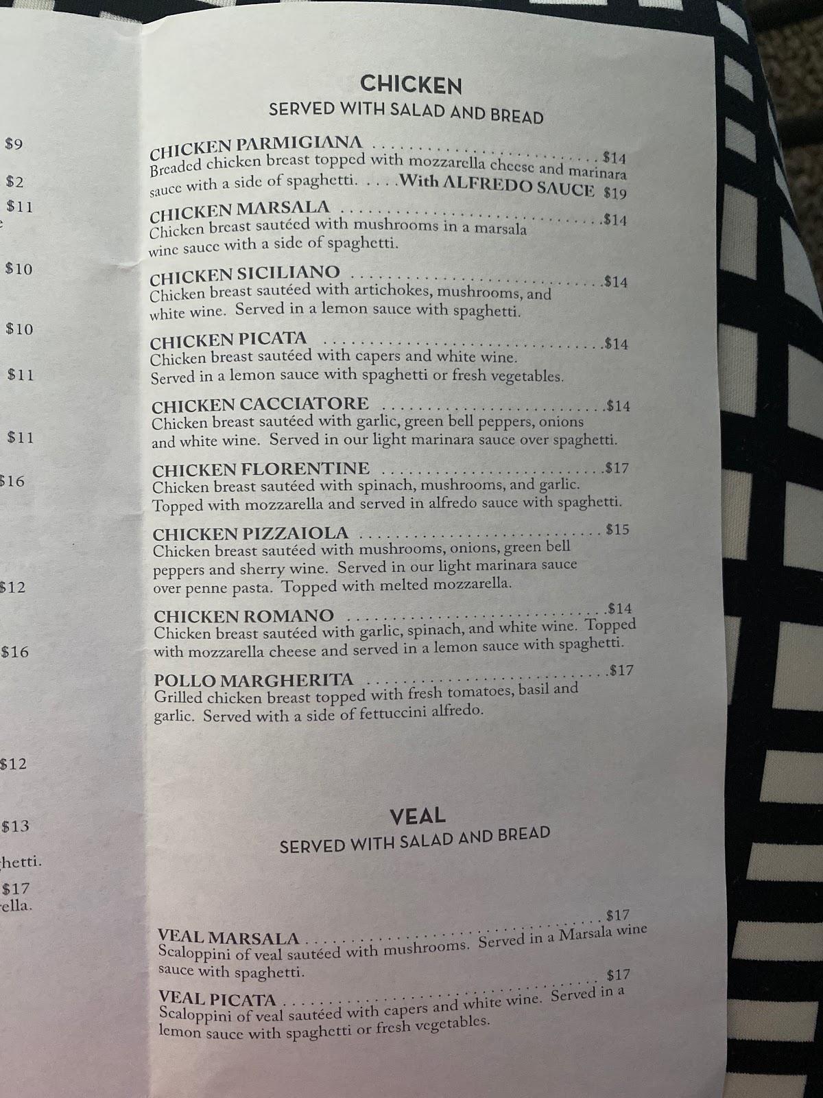 Menu at Casa Pasta Italian Restaurant- Helotes, Helotes