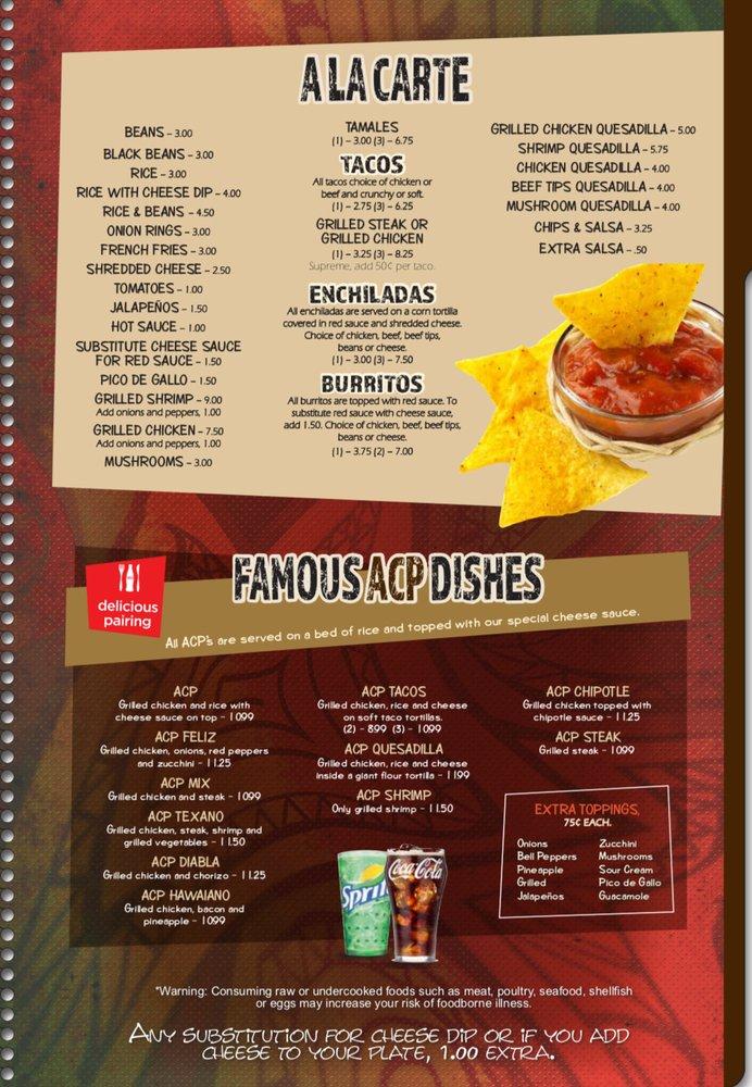 Menu at El Rio Mexican Grill Westlake restaurant, Westlake Corner