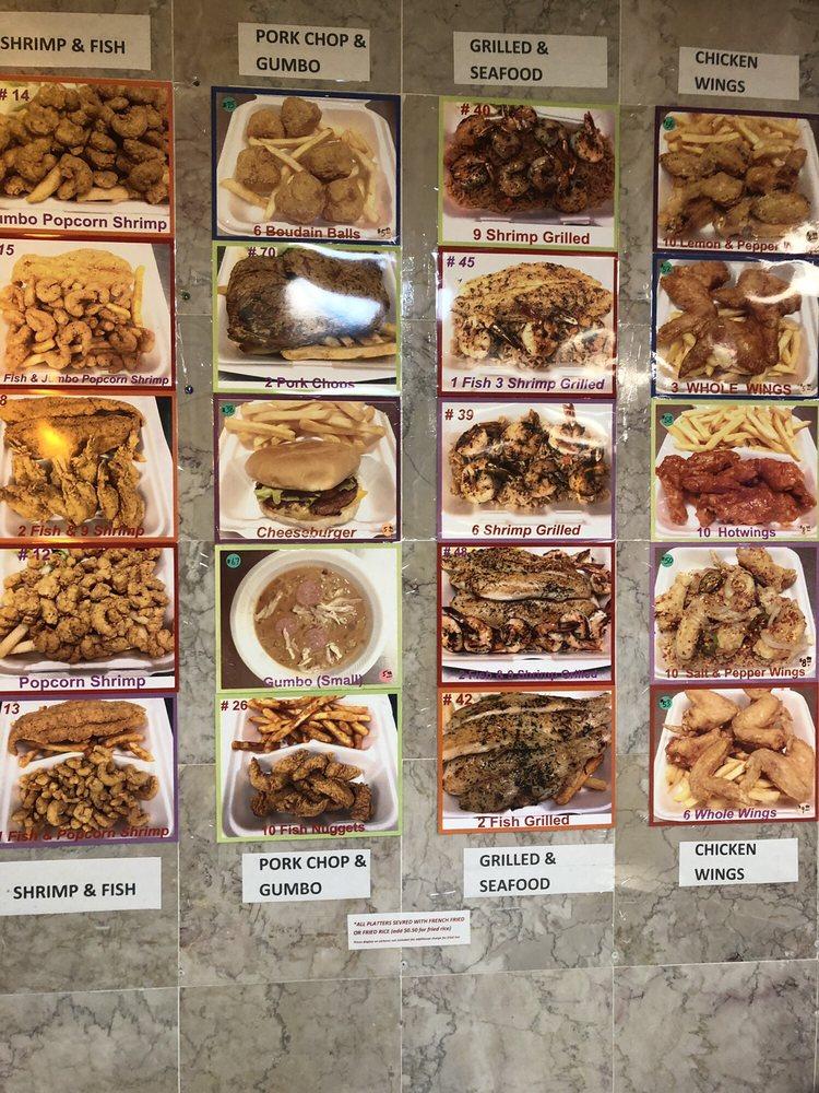 Menu at TJ Cajun Seafood & Wings restaurant, Dallas, Lyndon B Johnson ...