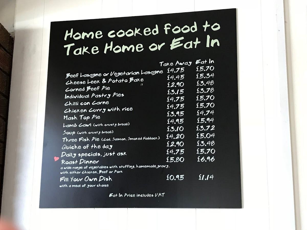 Menu at Dilly's Kitchen fast food, Swansea