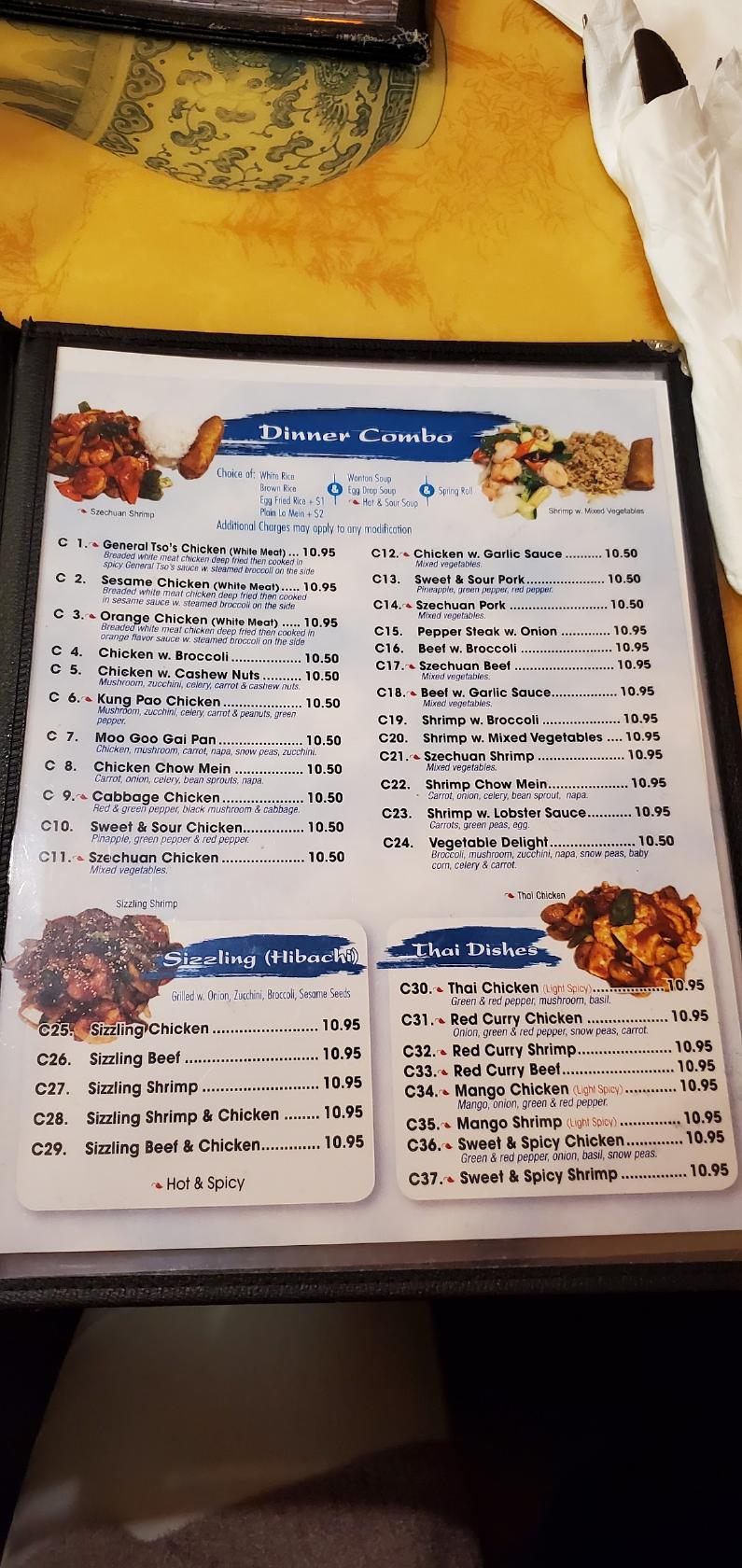 Menu at Koyame Asian Express restaurant, The Villages