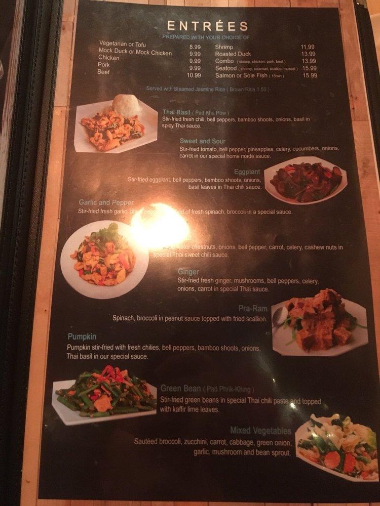 Menu at Pinto Thai Ramona restaurant, Ramona