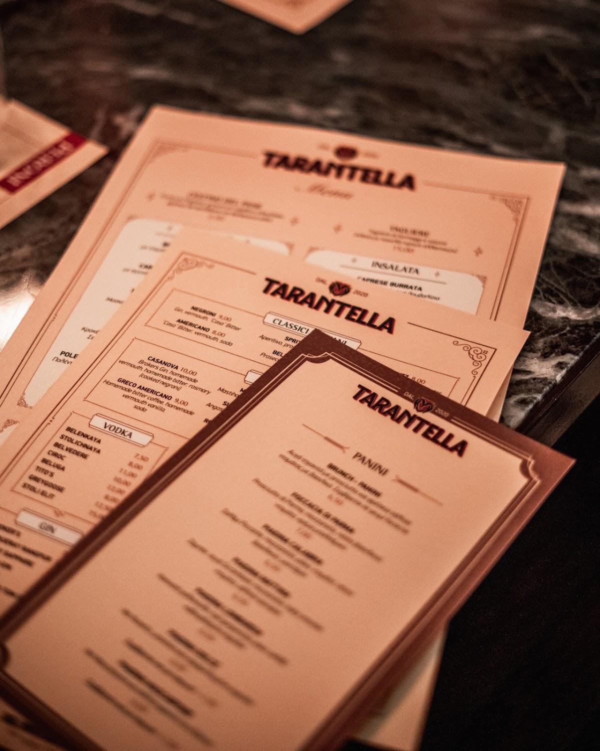 Menu at Tarantella Locale Italiano, Peristeri