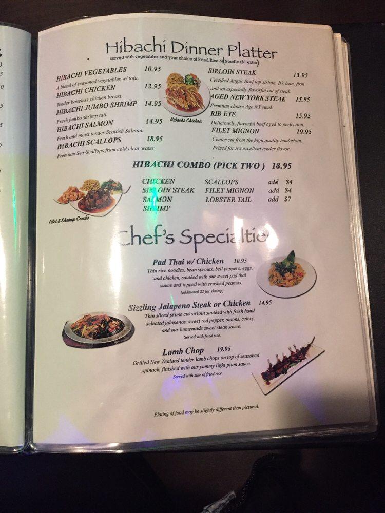Carta de A-Aki Sushi & Steakhouse - Florida Mall, Orlando