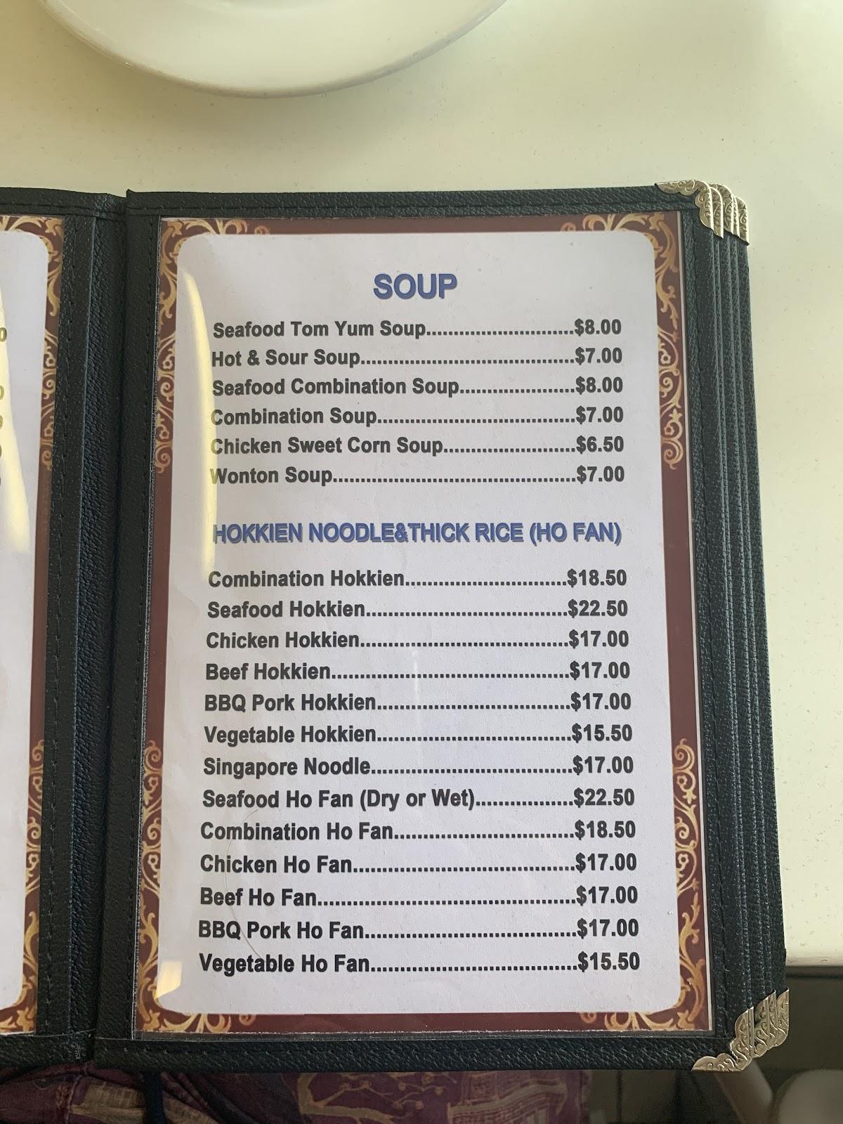 Menu at Golden Star Kitchen restaurant, Wagaman