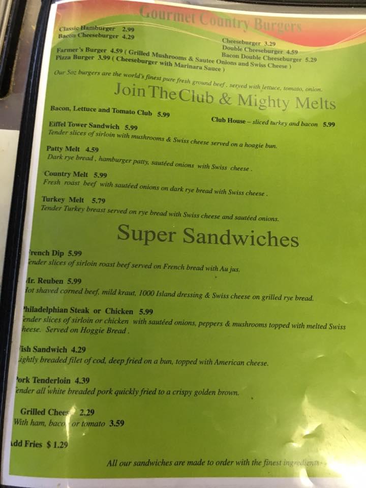 Menu at Florissant City Diner restaurant, Florissant