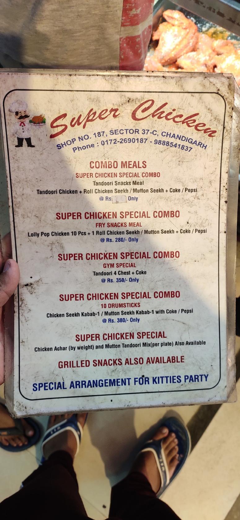 Menu at Super Chicken, Chandigarh