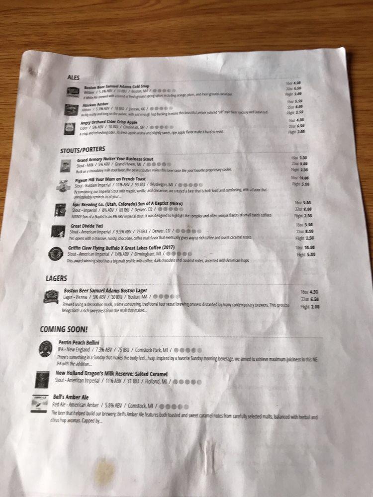 Menu at Rocky Top Beer BBQ, Jackson