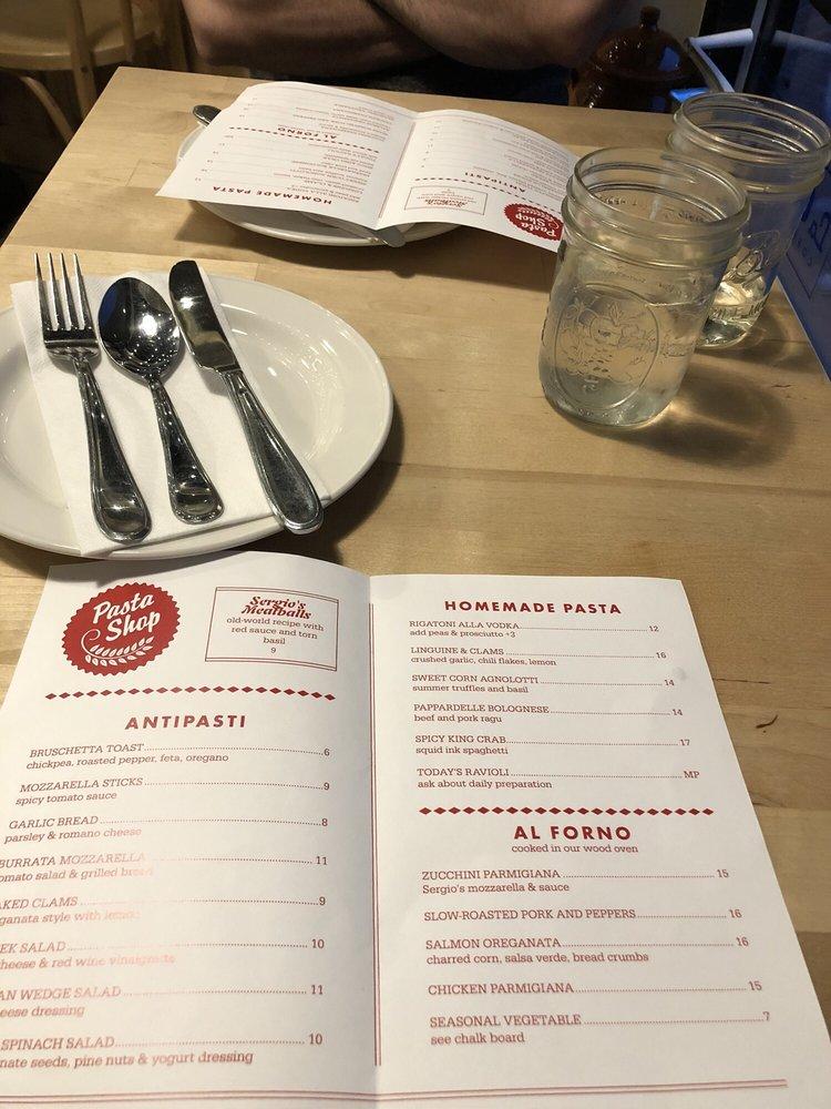 Menu at The Pasta Shop restaurant, Denville