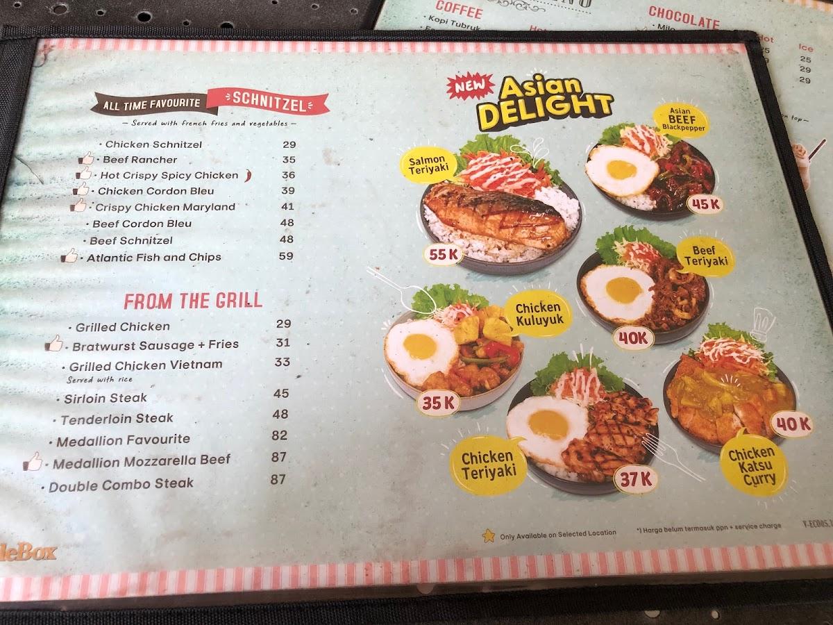Carta del restaurante Giggle Box Muria Semarang, Semarang, Jl. Muria No.1